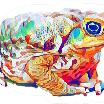 "Rainbow frog" Sticker for Sale by Gloomyghoul | Redbubble