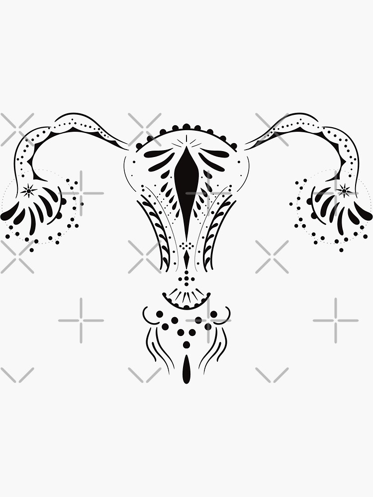 "Ornamental Uterus" Sticker for Sale by jadicus | Redbubble