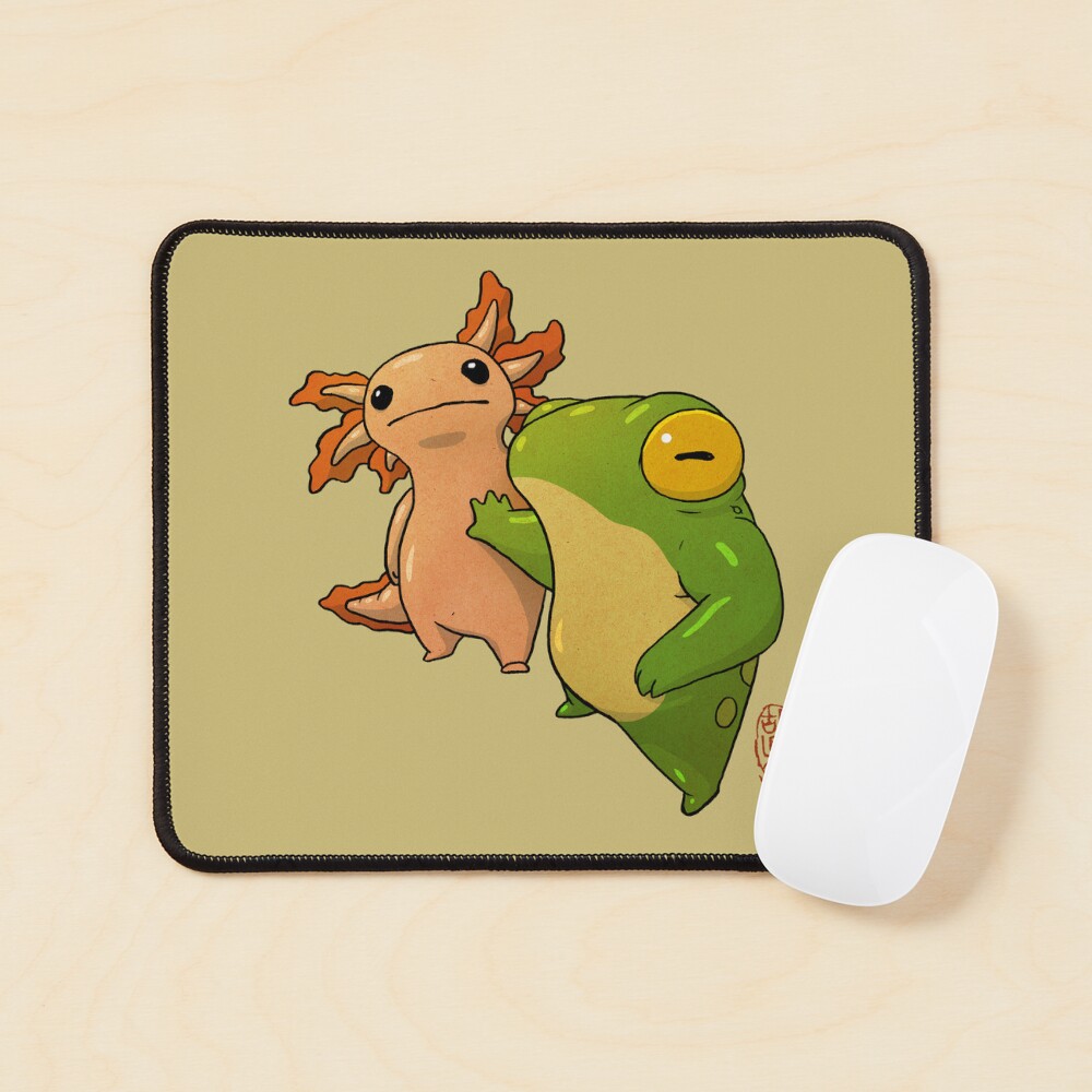 "let him cook frog axolotl cute artwork asian style" Sticker for Sale ...