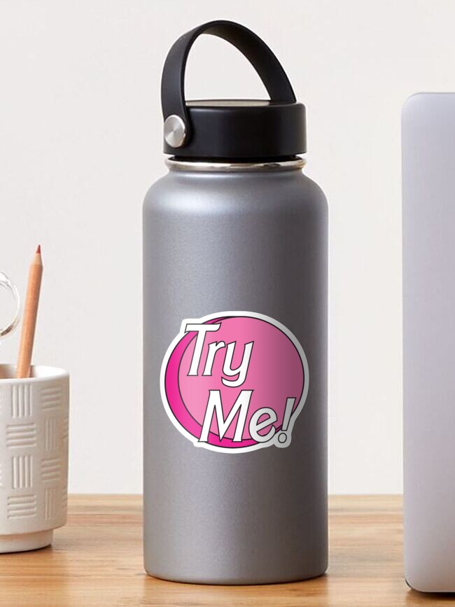 "Try Me!" Sticker for Sale by t-hype | Redbubble