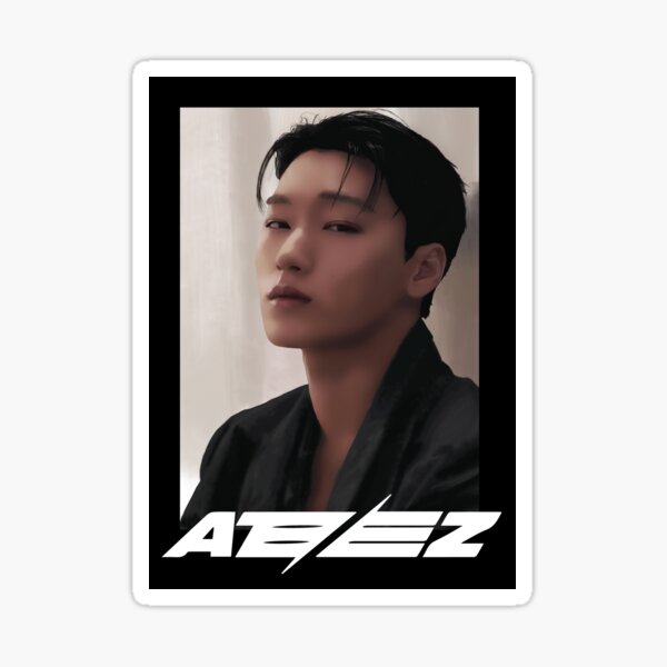 "SAN ATEEZ PORTRAIT DRAWING" Sticker for Sale by Xakidesign | Redbubble