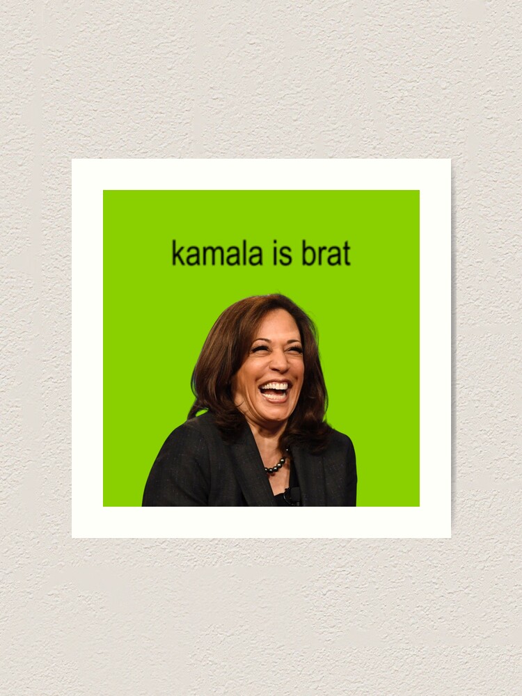 "Kamala IS brat 2024 election | Charli xcx Brat Kamala Meme Sticker ...