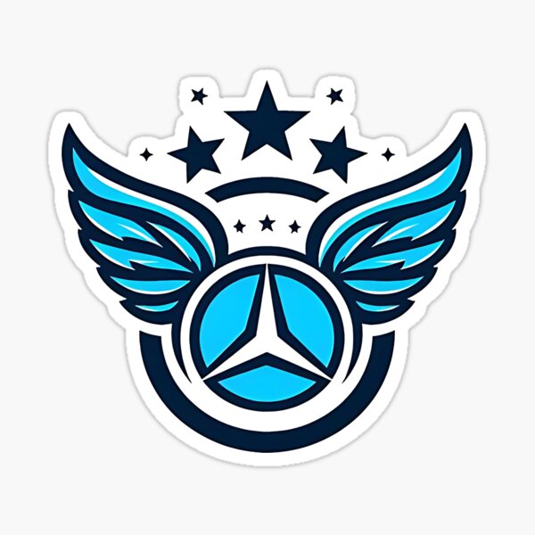 "Mercedes logo" Sticker for Sale by Suukunna | Redbubble