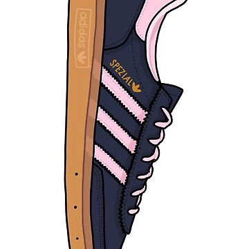 "Navy Blue and Pink Adidas Spezials" Sticker for Sale by rachaelartsss ...