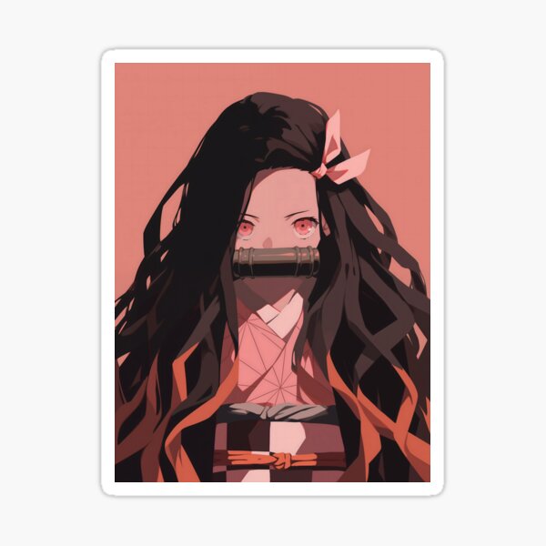 "Nezuko Kamado - Demon Slayer 45" Sticker by Infinite-Aspire | Redbubble