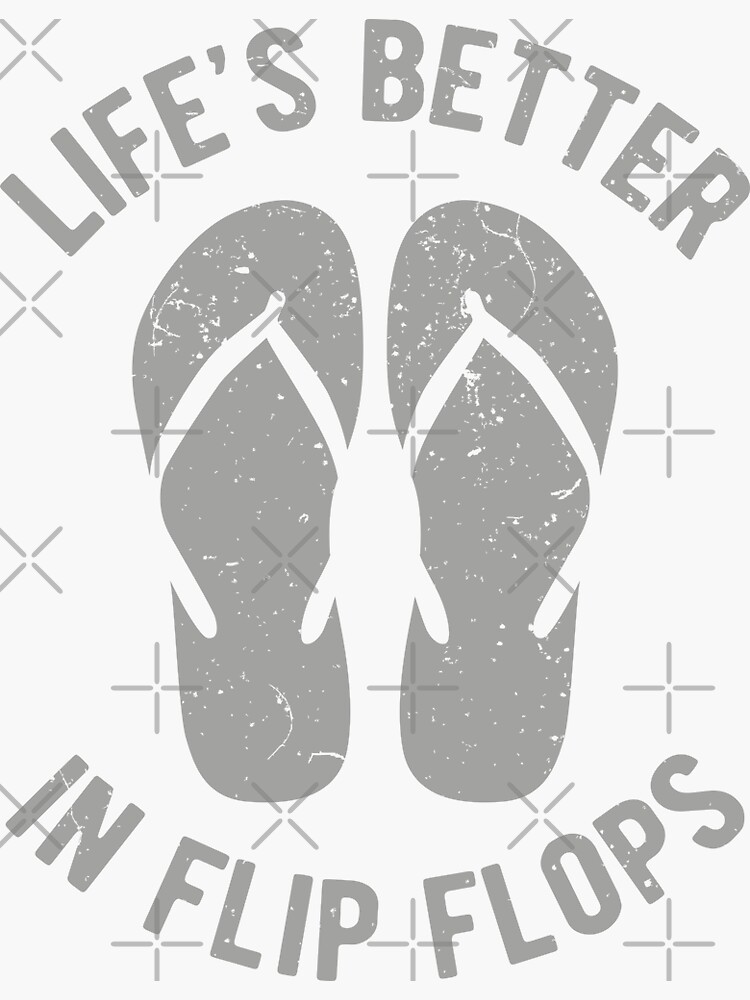 Sticker « Tongs de plage de vacances d'été Vintage », par TonySpencer ...