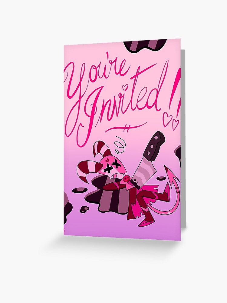 "Anti-Blitzo party invite - Helluva Boss" Greeting Card for Sale by ...