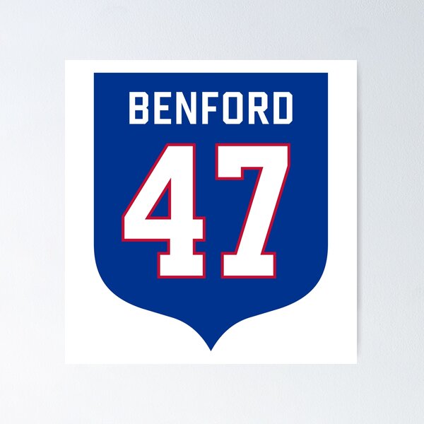 "Christian Benford #47 emblem" Poster for Sale by Tarroi | Redbubble