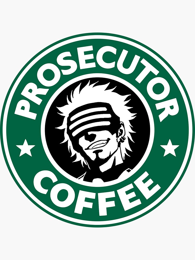 "Prosecutor Coffee" Sticker for Sale by kamixts | Redbubble