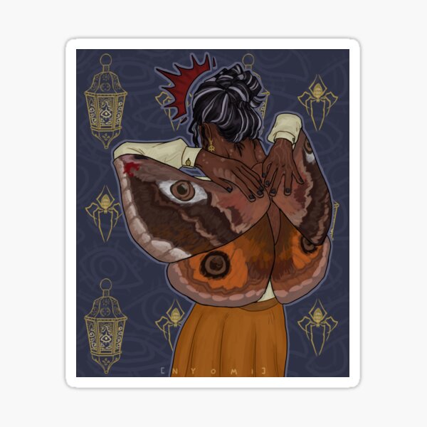"Moth Jon" Sticker for Sale by Viperos Art | Redbubble