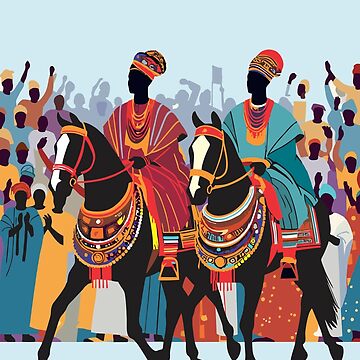 "African Ojude Oba Festival Art" Sticker for Sale by Henriz Creative ...