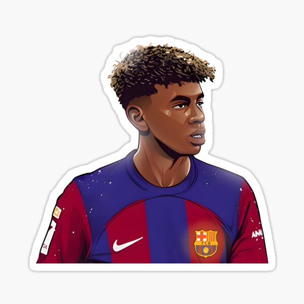 "LAMINE YAMAL" Sticker by Kevin7Designs | Redbubble