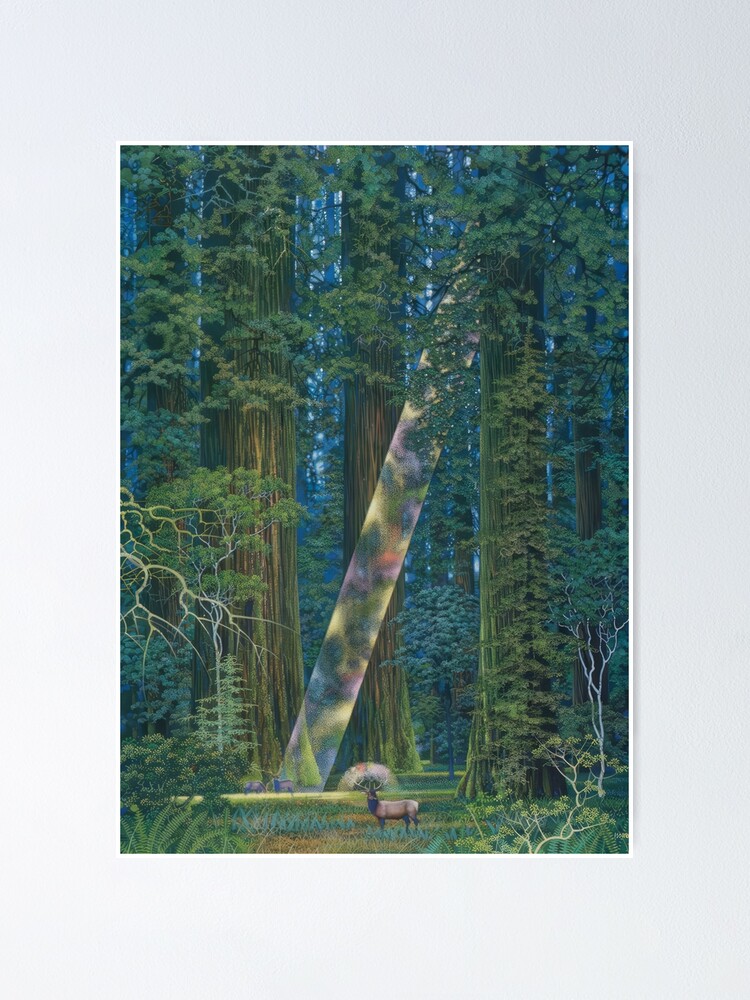 "Japanese art, Hiroo Isono landscape paintings" Poster by MinoZZi ...