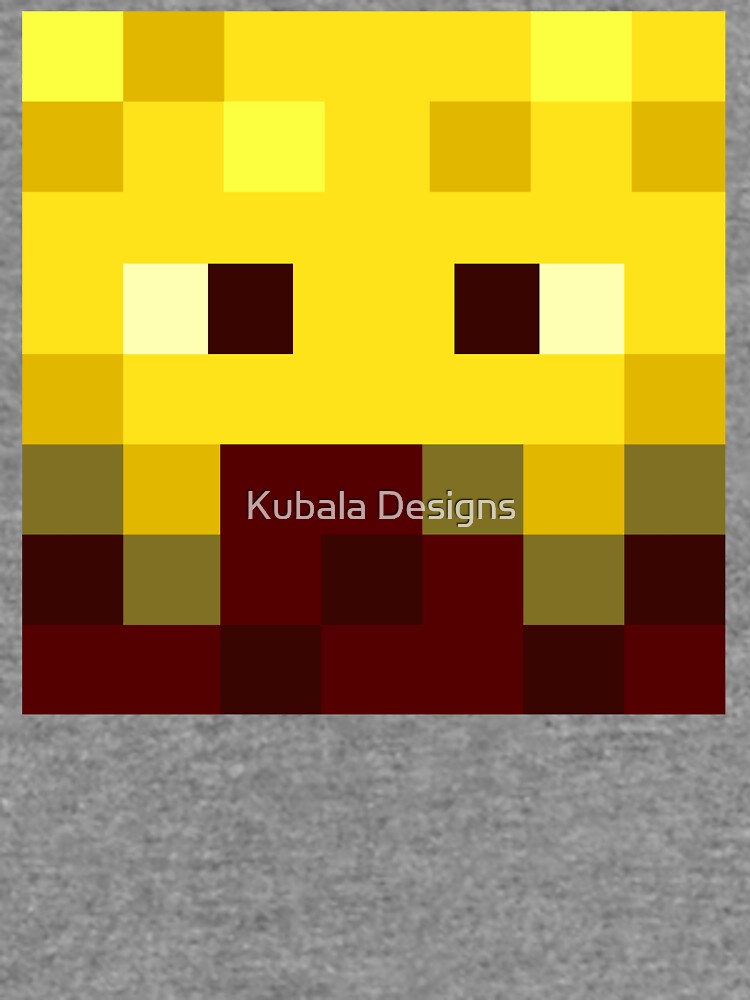 Minecraft Blaze Head Pixel Art