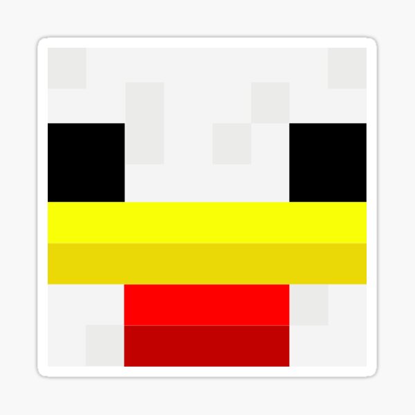 "Chicken Minecraft Mob Head Icon" Sticker for Sale by Darcekar | Redbubble