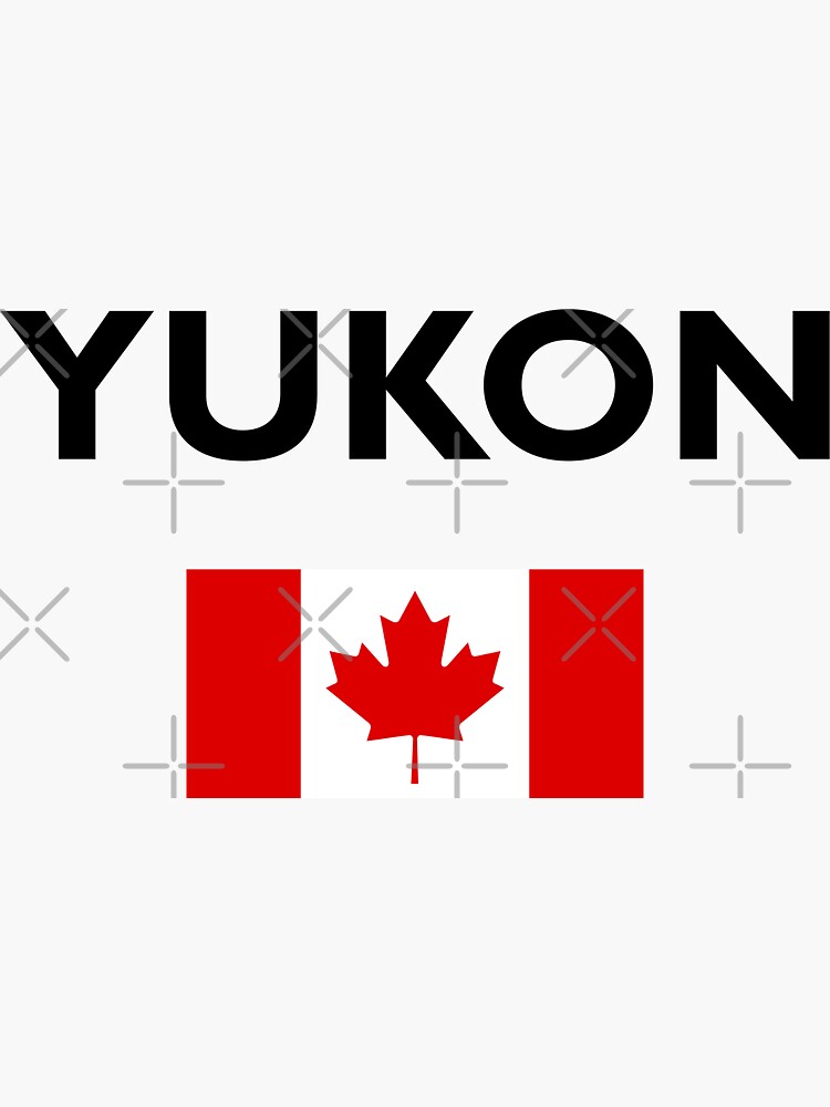 "Yukon Canada Canadian Flag Light-Color" Sticker for Sale by ...