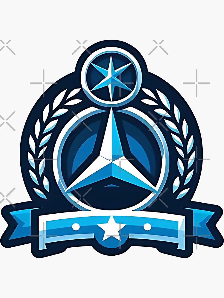 "Mercedes logo" Sticker for Sale by Suukunna | Redbubble