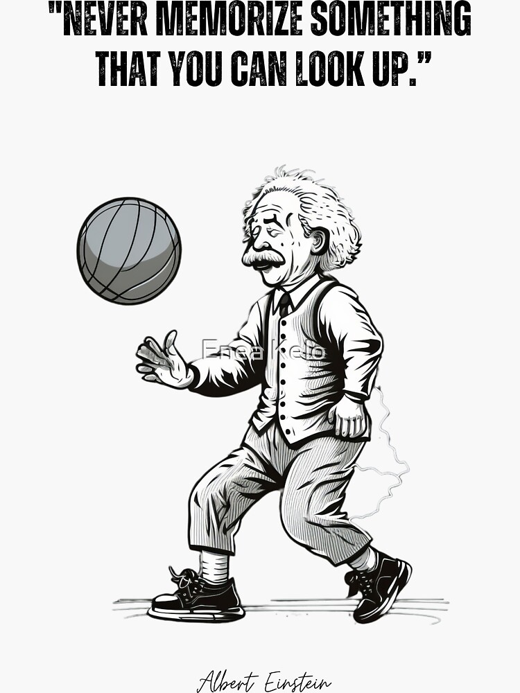 "Albert Einstein quote poster." Sticker for Sale by eneakelo777 | Redbubble
