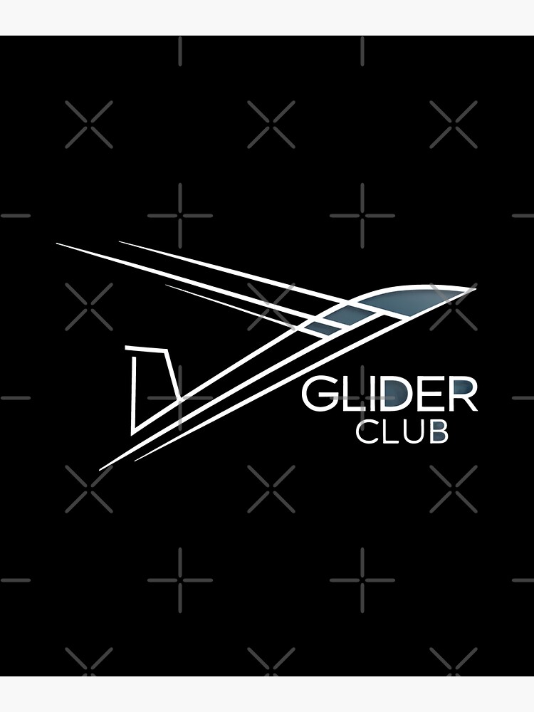 "GLIDER CLUB Glider Plane Pilot Sailplane aerial floating soaring ...