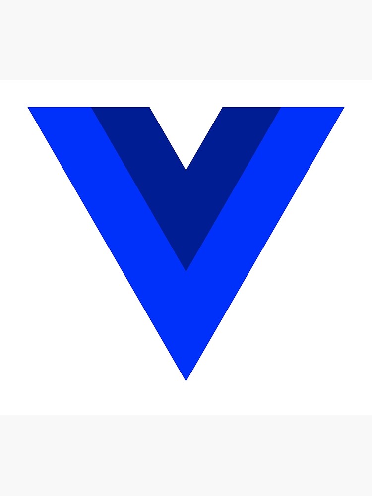 "Vue.js Framework (Blue) Official Logo Hoodie" Poster by rainwater11 ...
