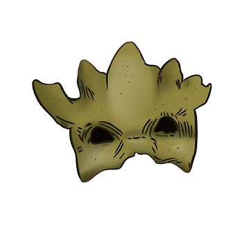 "Yaelokre Kingsley’s Bark Mask " Sticker for Sale by SaturnSaurus ...