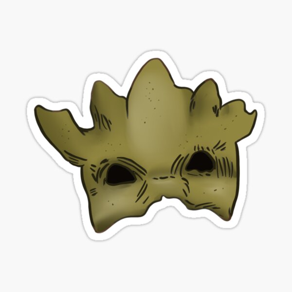 "Yaelokre Kingsley’s Bark Mask " Sticker for Sale by SaturnSaurus ...