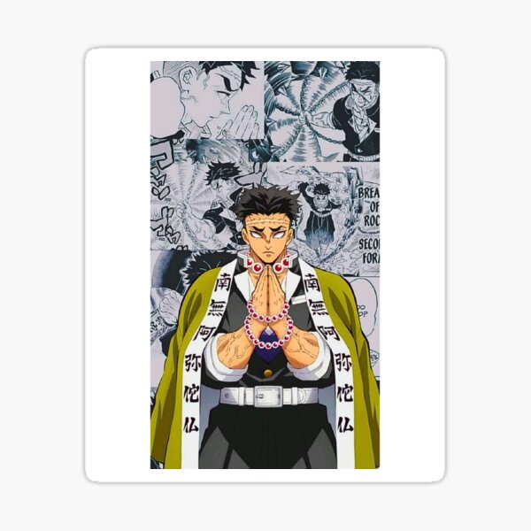 "Demon Slayer Gyomei " Sticker for Sale by Anispot | Redbubble