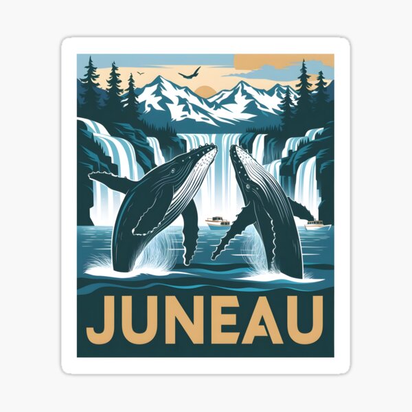 "Juneau Alaska" Sticker for Sale by Modesigny | Redbubble
