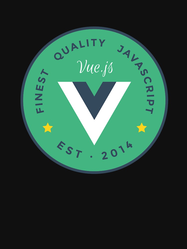 Vuejs Framework Badge Outline Logo T Shirt T Shirt For Sale By Rainwater11 Redbubble Vue 