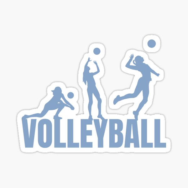 "Volleyball" Sticker for Sale by PanyaCreative | Redbubble