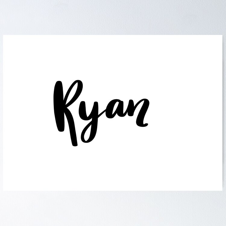 "Ryan" Sticker for Sale by ellietography | Redbubble