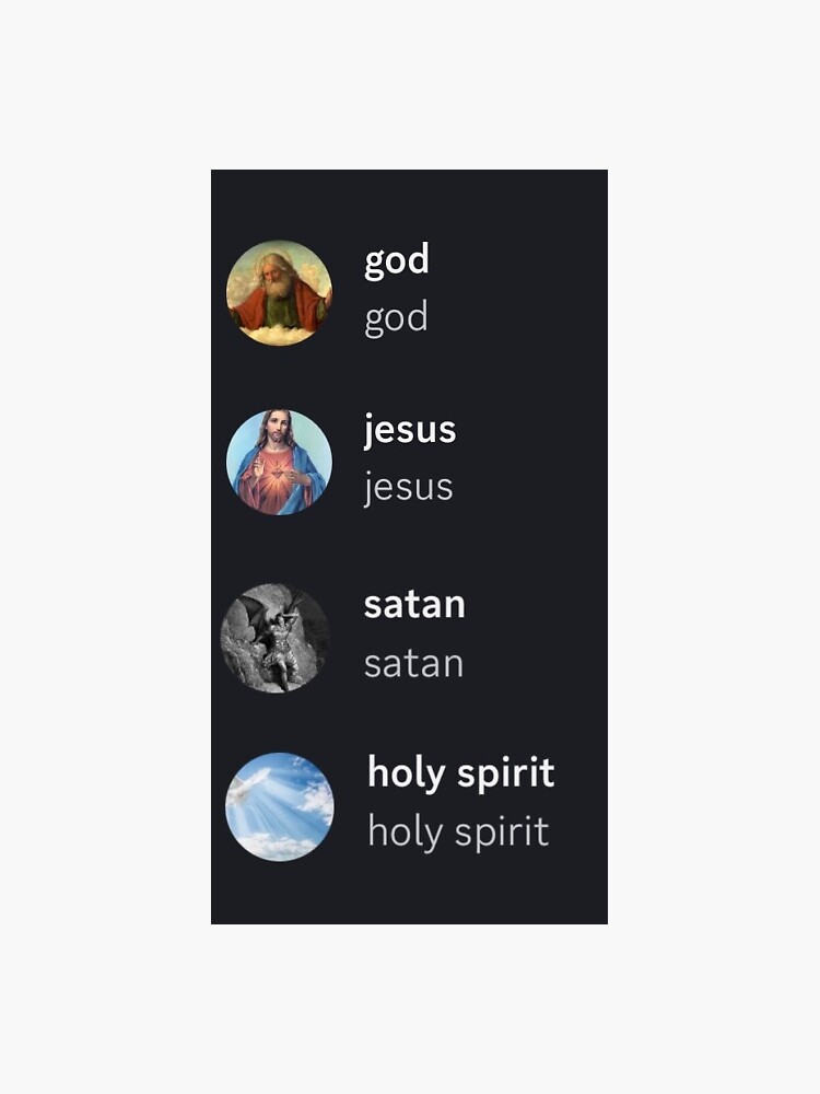 "Biblical Discord Sticker" Sticker for Sale by OffLy | Redbubble