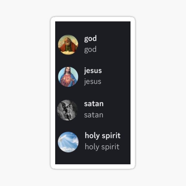 "Biblical Discord Sticker" Sticker for Sale by OffLy | Redbubble