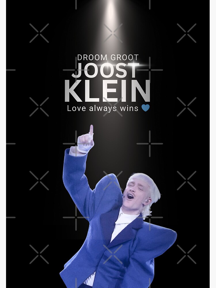 "joost klein ,droom groot ,funny poster " Sticker for Sale by Hania777 | Redbubble