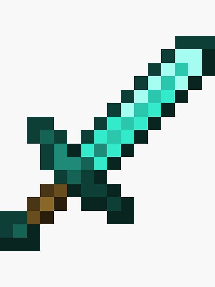 "minecraft sword" Sticker for Sale by Margaritta | Redbubble