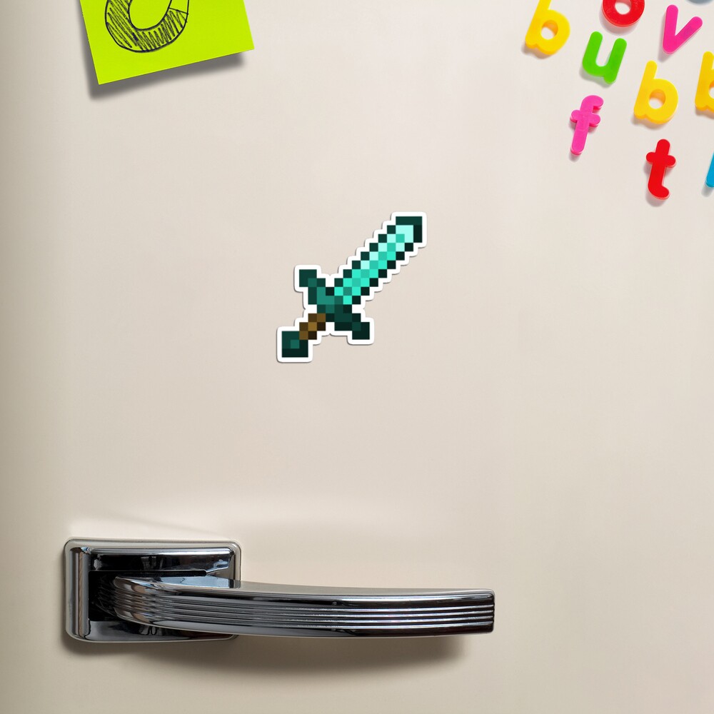 "minecraft sword" Sticker for Sale by Margaritta | Redbubble