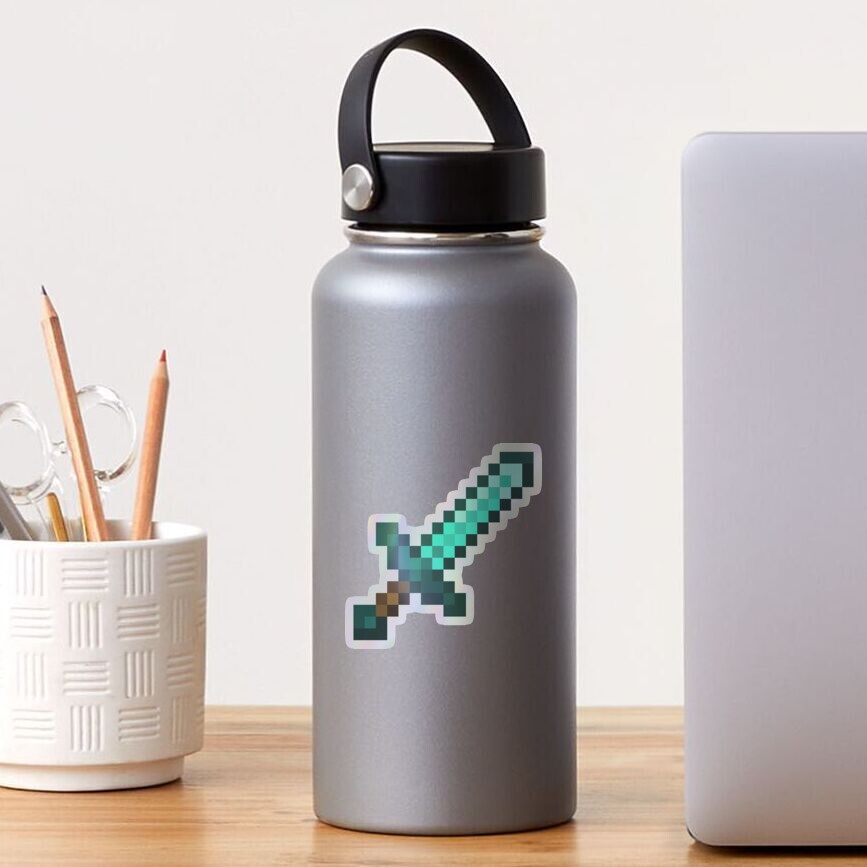 "minecraft sword" Sticker for Sale by Margaritta | Redbubble