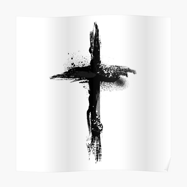 "Jesus Christ On The Cross - Christian Symbol - Artistic" Poster by ...