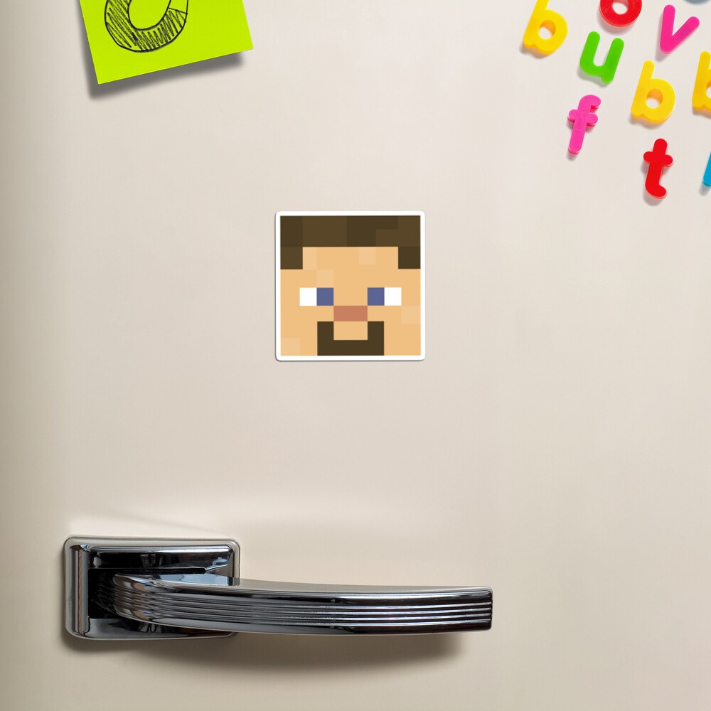 "Minecraft Steve Mob Head Icon" Sticker for Sale by Darcekar | Redbubble