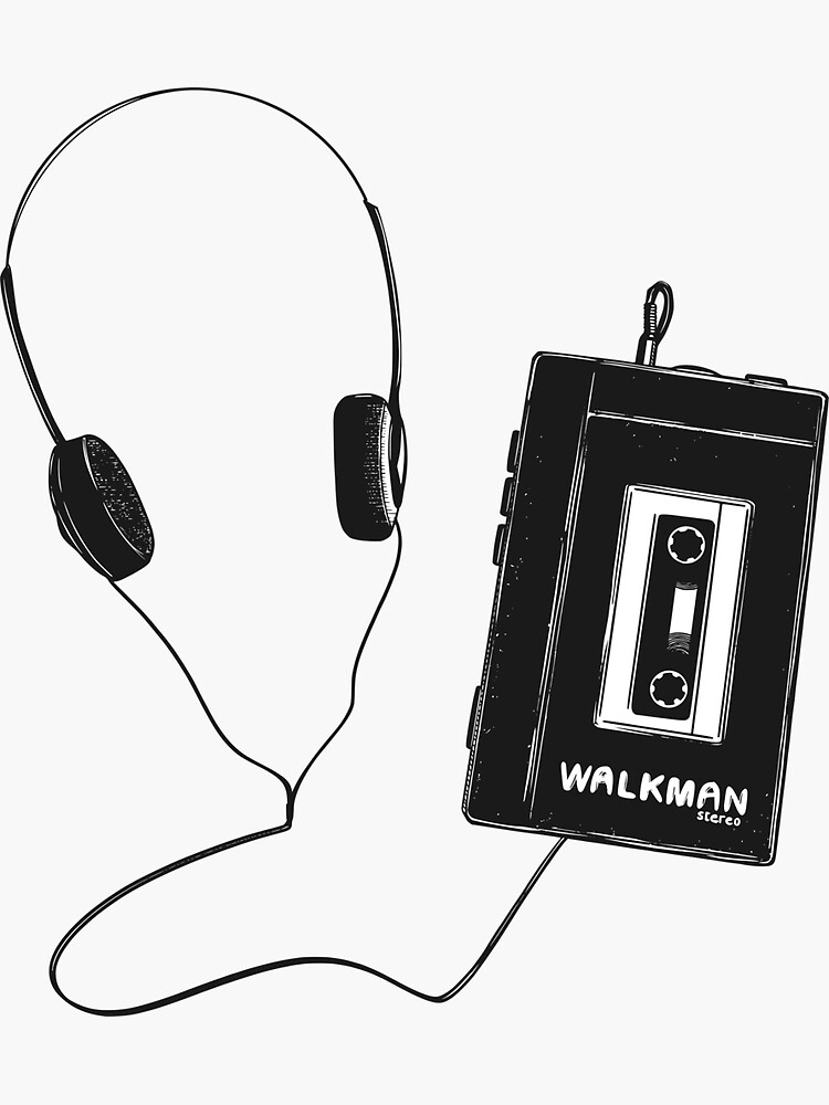 "Aesthetic | 90s Nostalgia Walkman" Sticker for Sale by BonelessM ...