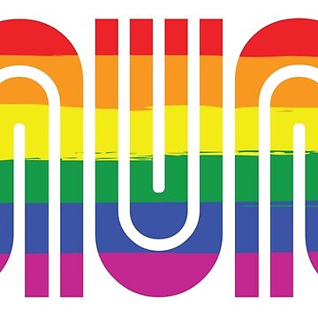 "Muni Gay Pride Flag San Francisco Municipal Railroad" Sticker for Sale ...