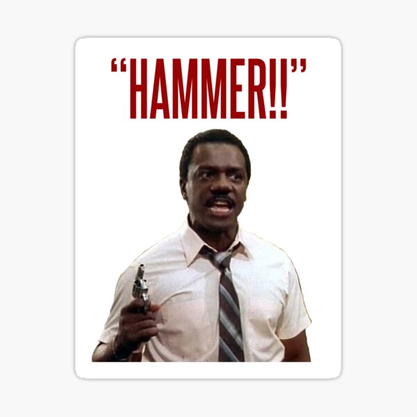 "Captain Trunk from Sledge Hammer" Sticker for Sale by IanBakerToons ...