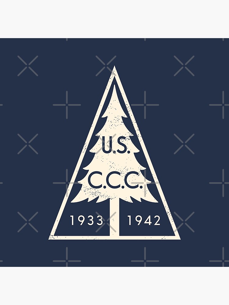 "Civilian Conservation Corps - Triangle Tree Badge" Poster for Sale by ...