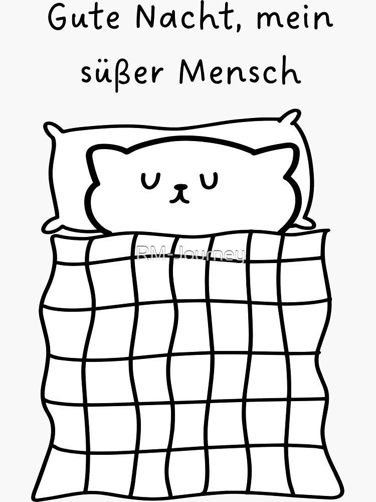 "Gute Nacht, mein süßer Mensch | Cute Ways to Say Good Night ...