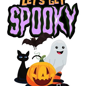 "Halloween Ghostly Cat Spooky Quote" Sticker for Sale by ...