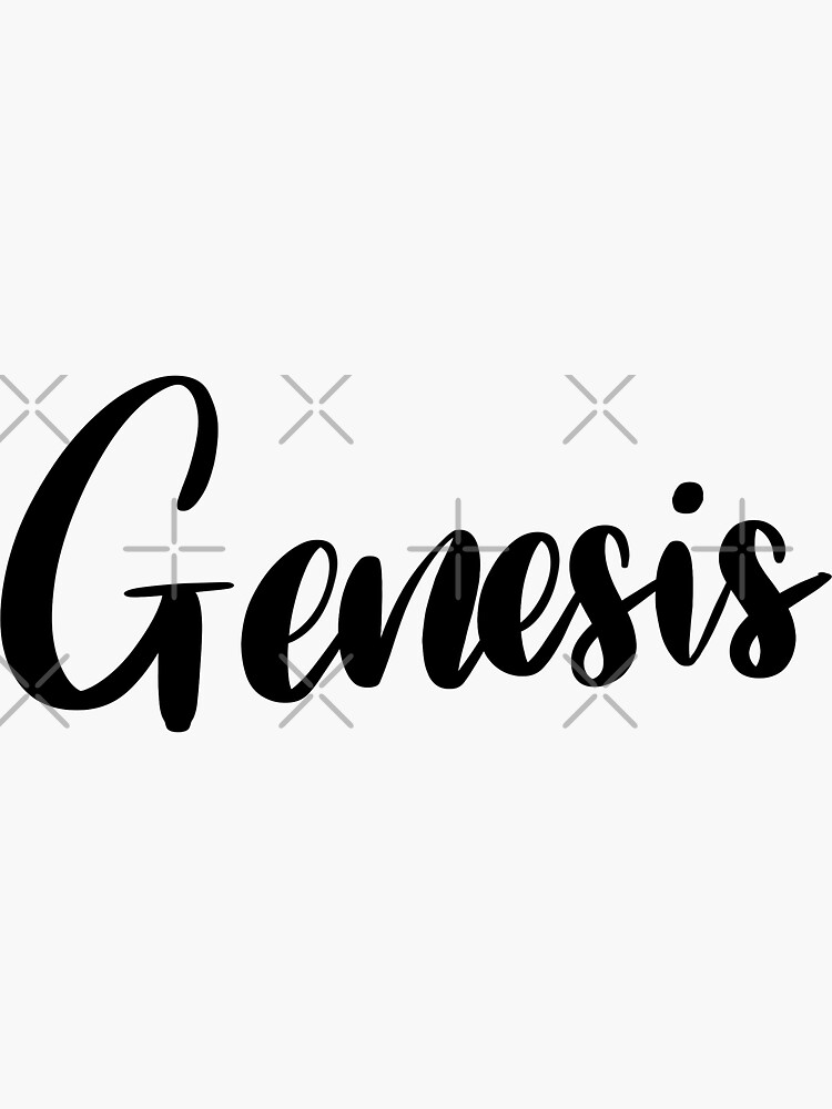 "Genesis " Sticker for Sale by ellietography | Redbubble