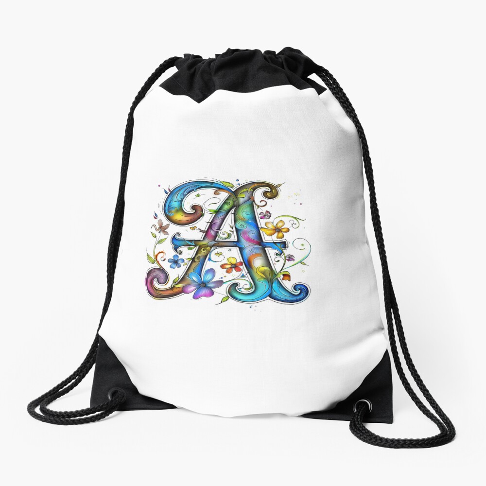 "Whimsical Monogram Letter A" Sticker for Sale by Boddicca | Redbubble