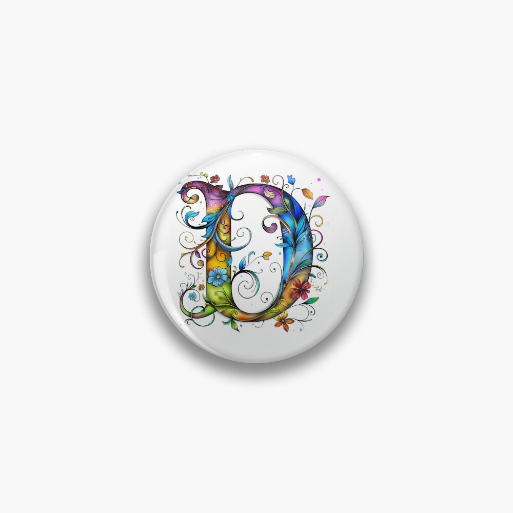 "Whimsical Monogram Letter D" Sticker for Sale by Boddicca | Redbubble