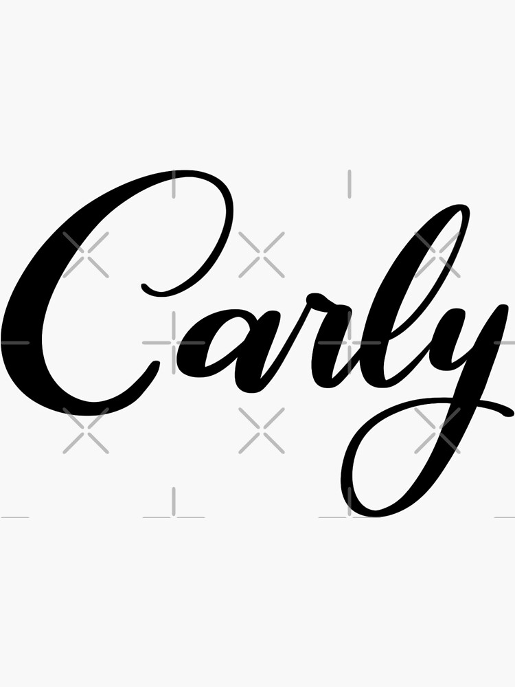 "Carly" Sticker by ellietography | Redbubble