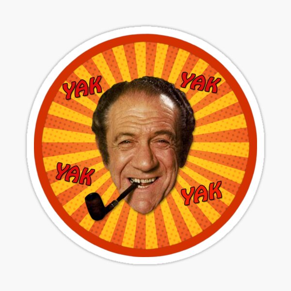 "Sid James Laughing Yak Yak Yak Yak Circular" Sticker for Sale by ...
